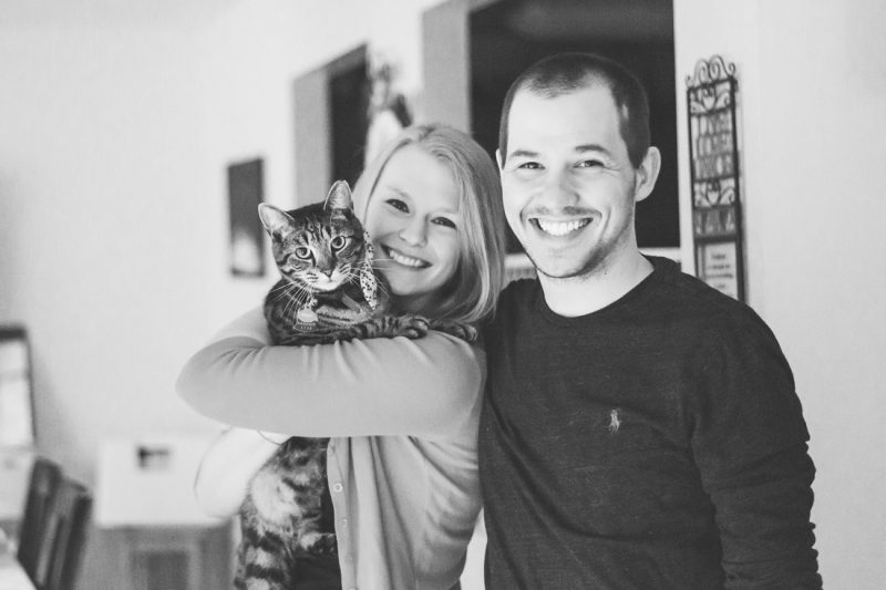 Enjoying the Rain, Rachel & Frank's Engagement - Marlayna Photography