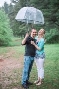 Enjoying the Rain, Rachel & Frank’s Engagement