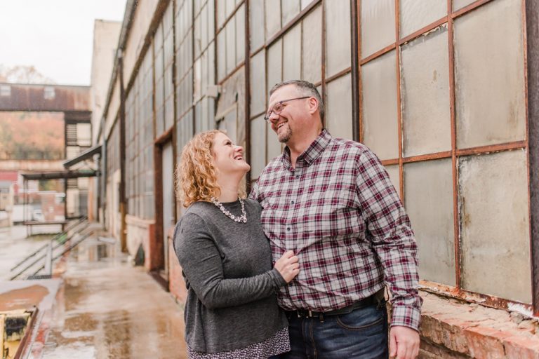 Tracy & Jason | Secret Engagement Session at Clipper Mill Baltimore MD